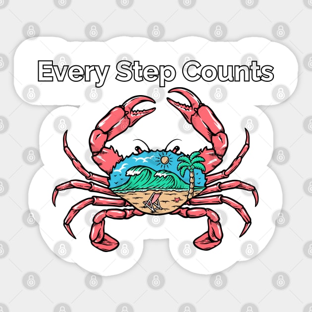 Every Step Counts: 2025 - Motivational Sayings - Sticker | TeePublic